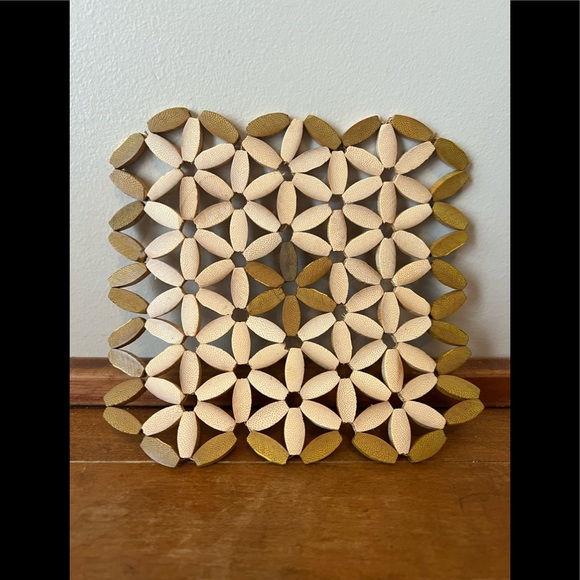 Kitchen | Vintage Bamboo Wood Bead Trivet | Poshmark